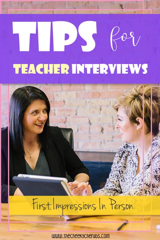 5 Tips for Teacher Interviews - The CheekyCherubs