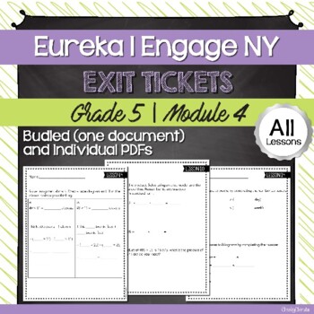 Eureka Math | Exit Tickets - 5th Grade - The CheekyCherubs