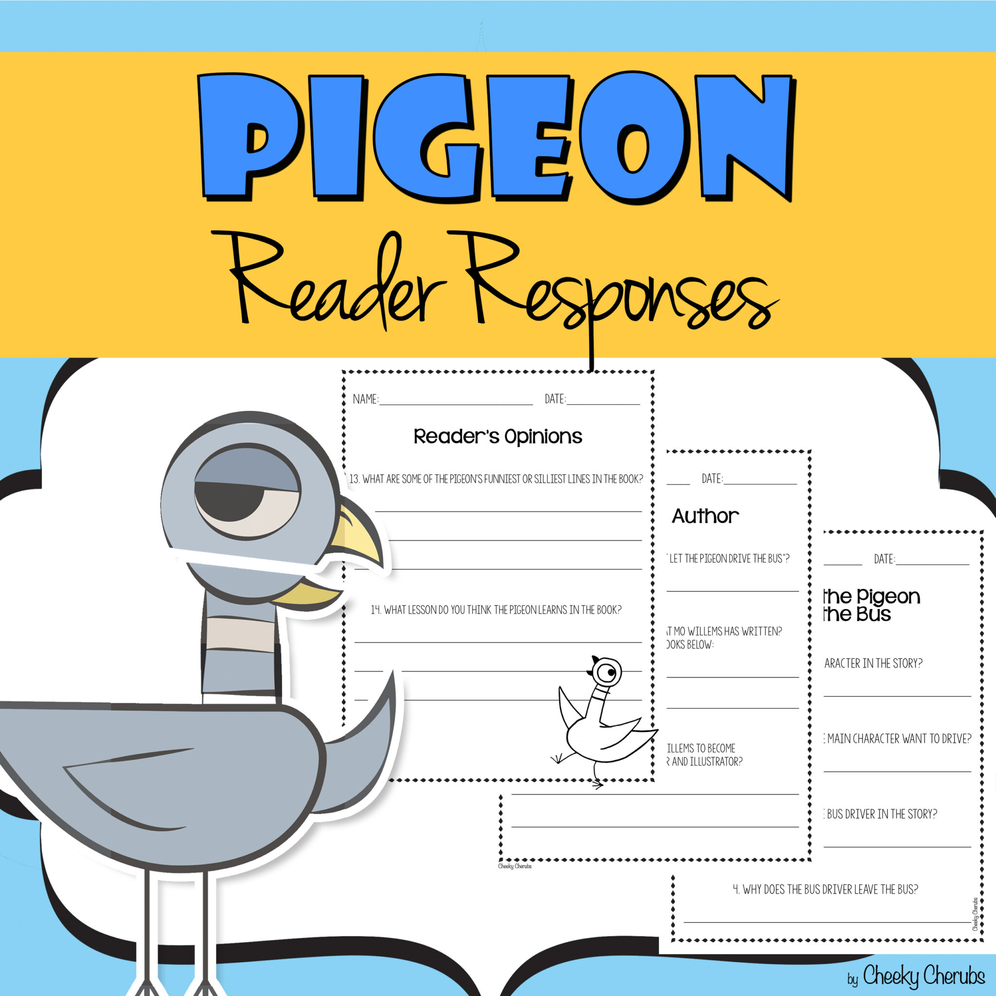 10 Don't Let the Pigeon Drive the Bus Activities and Quick Freebies ...